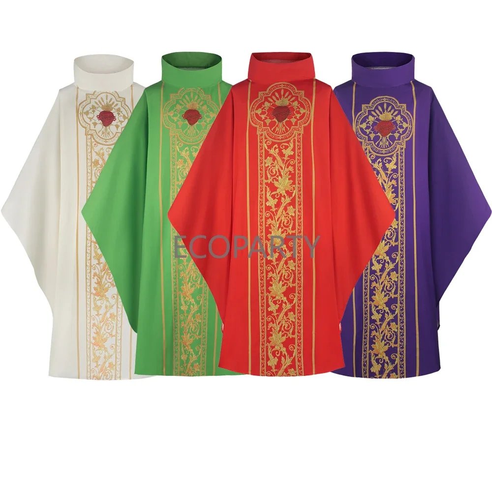 New-Printed-Church-Pastor-Celebrant-Chasuble-Priest-Vintage-Robe-Gown ...