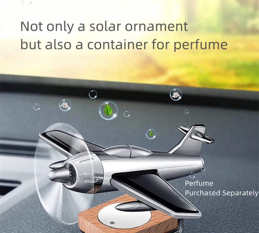 Solar Aircraft Vehicle Ornaments Car Interior Decoration Supplies Car ...