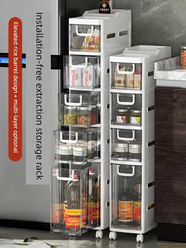 Slit Shelving Kitchen Refrigerator Gap Drawer Organizers Narrow Slit ...