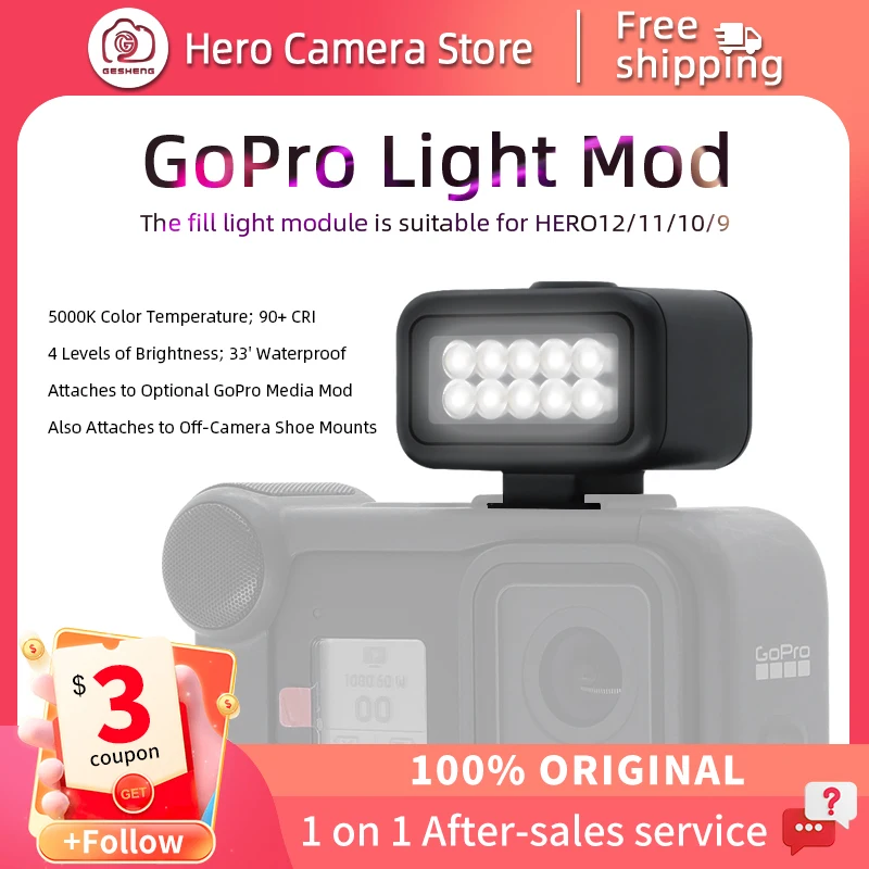 GoPro-Light-Mod-para-HERO12-Black-Hero-11-10-9-8-Black-GoPro-Media-Mod ...