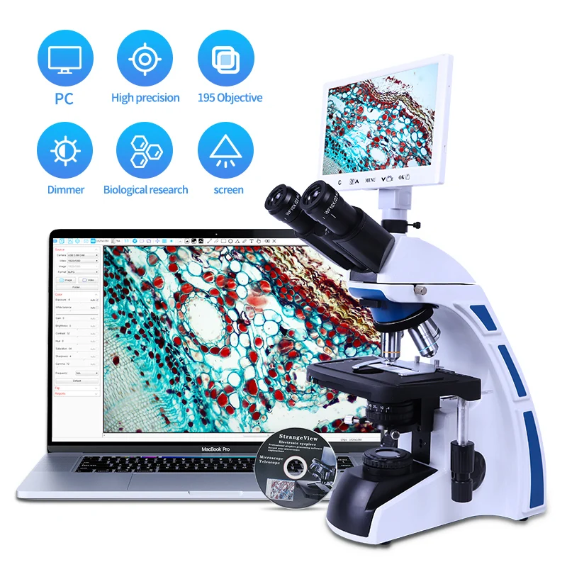 7-inch-LCD-Digital-Microscope-Biological-Microscope-With-40-1600X-Built ...