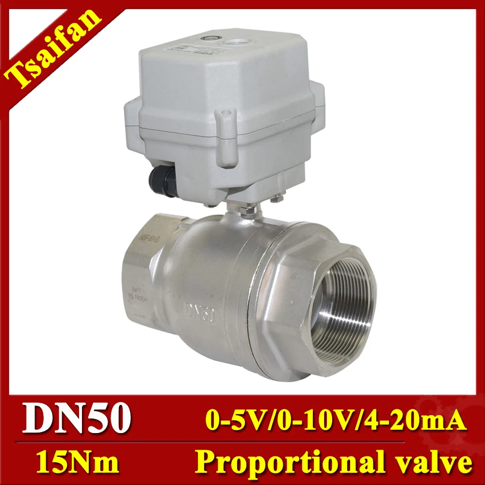 Taifan 2" SS304 15Nm Regulating Valve DN50 Proportional Valve Analog 0 ...