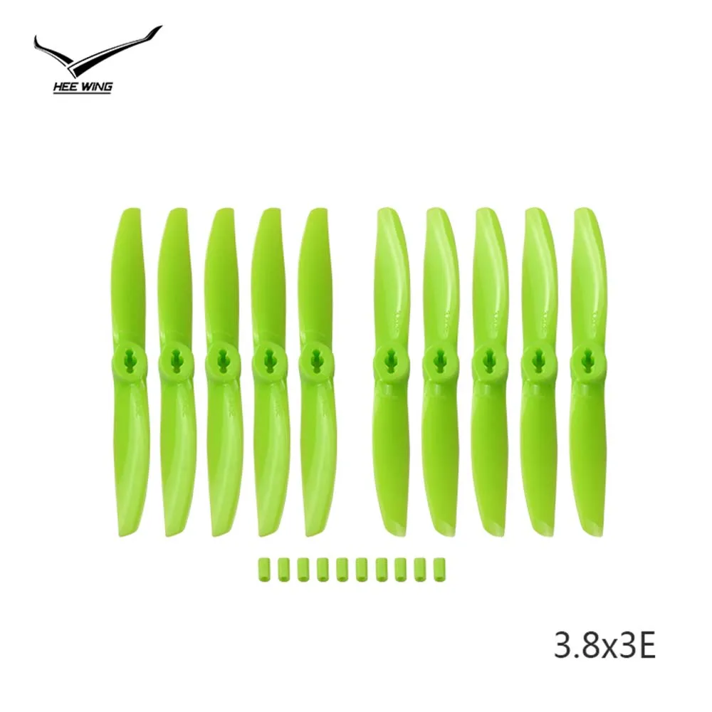 HEE WING RC T1 Ranger 3.8X3E Propellers (Green) CW 5pcs / CCW 5pcs