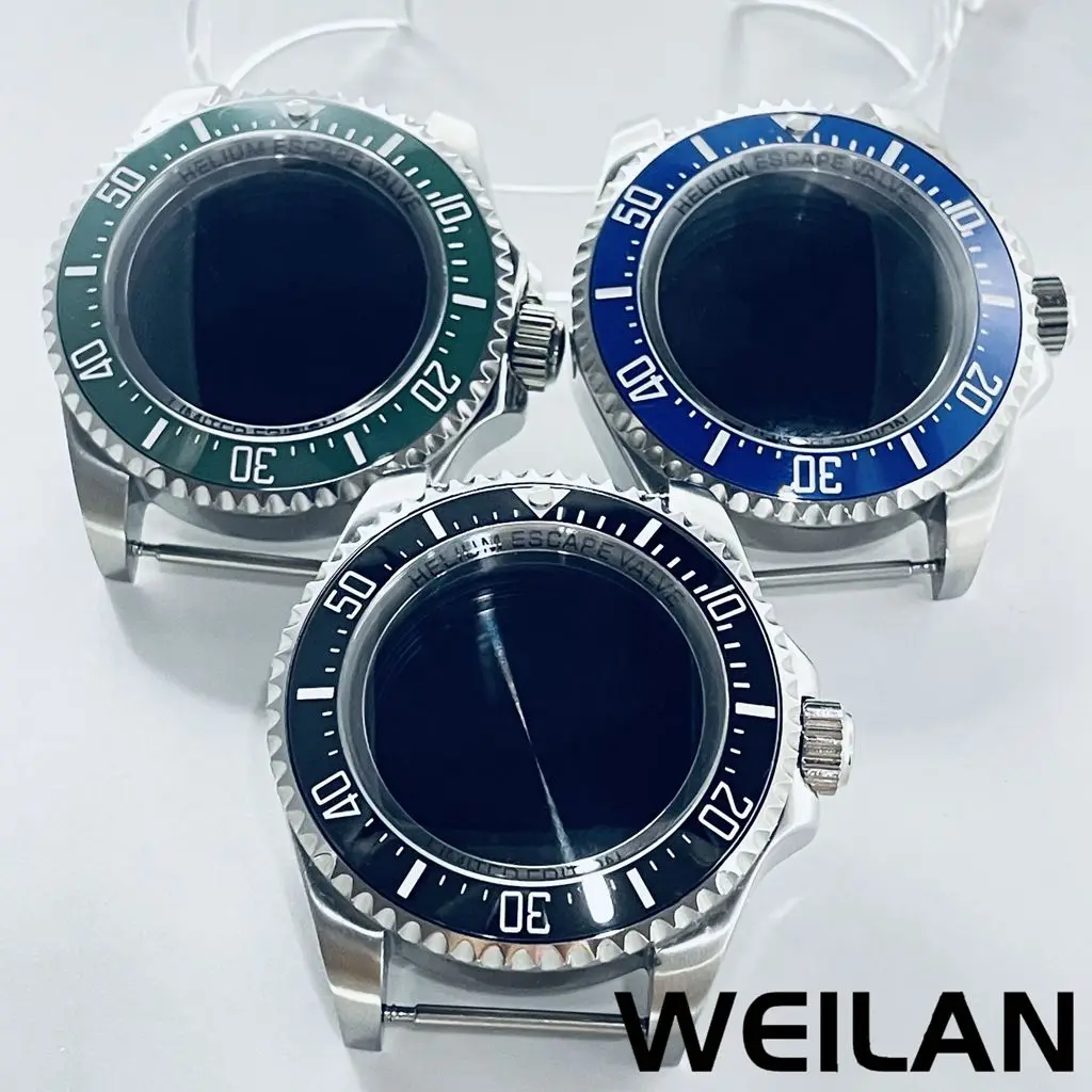 44mm-NH34-NH35-NH36-NH38-NH39-NH70-NH72-Movement-Silver-Stainless-Steel ...