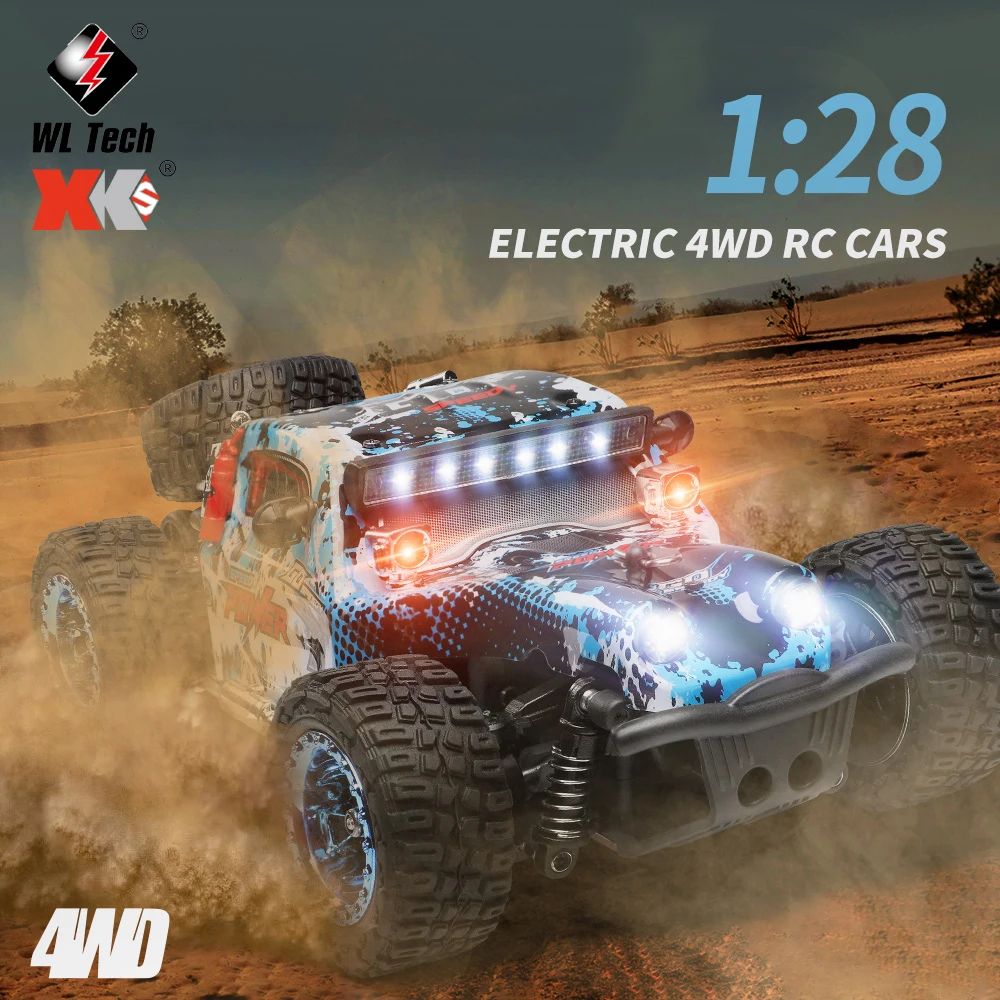 Wltoys 284161 1:28 4wd Rc Car With Led Lights 2.4g Radio Remote Control ...
