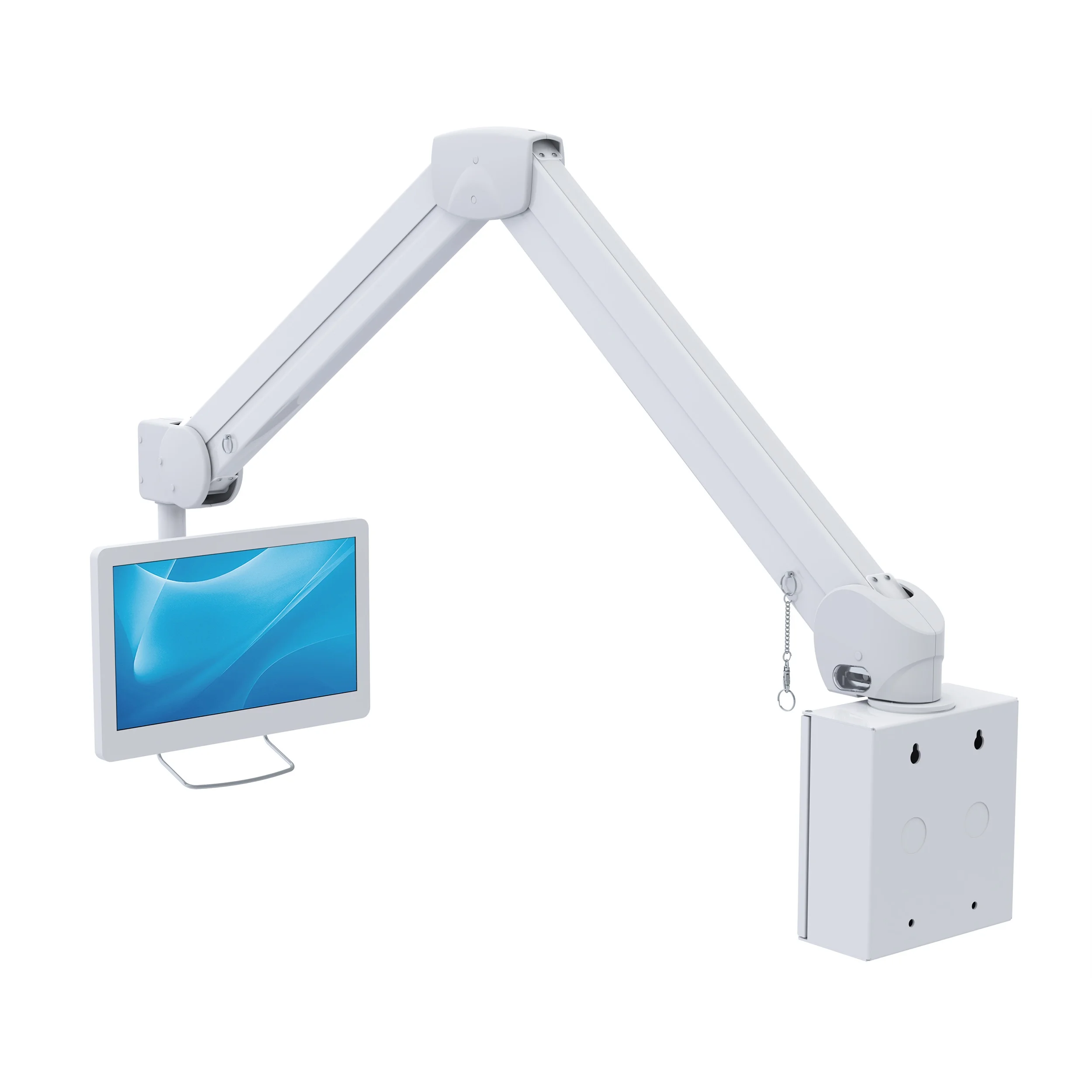 Adjustable-height-direction-medical-LCD-monitor-wall-mount-stand-full ...
