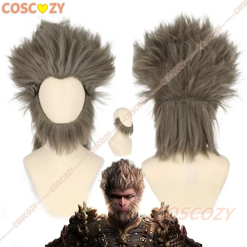 Presale-Game-Black-Myth-Wukong-Cosplay-Wig-Beard-Set-Wukong-Halloween ...