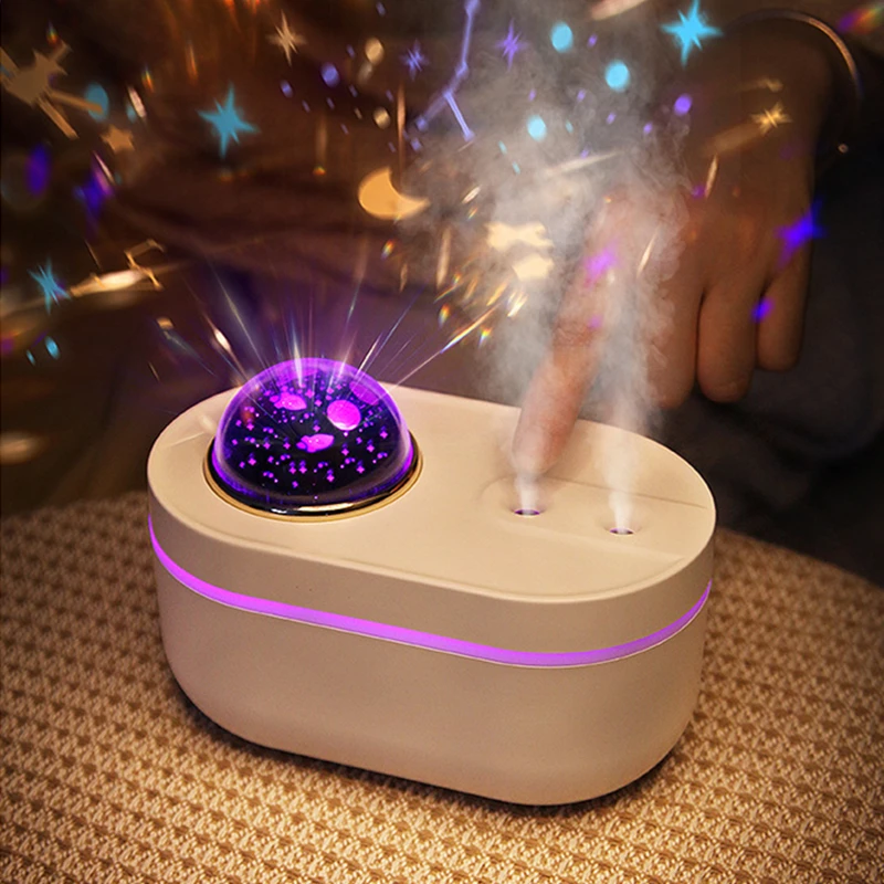Colorful-Romantic-Projection-Lamp-Air-Humidifier-USB-Charging-Dual ...