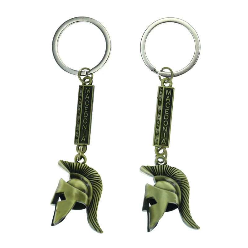 Vintage-Spartan-Roman-Helmet-Alloy-Keychain-Men-s-Warrior-Keyring ...