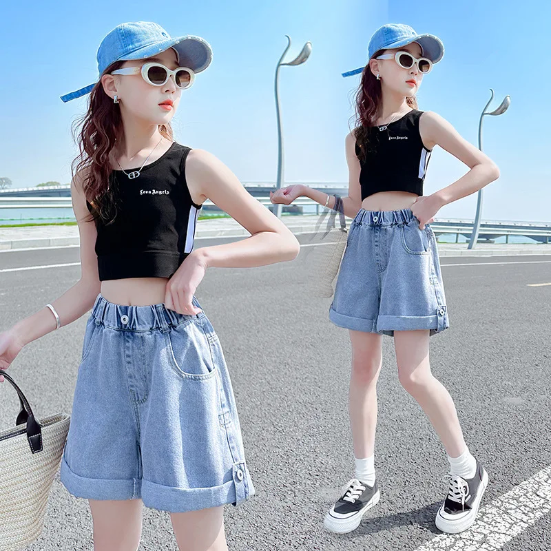 Teen-Girls-Denim-Shorts-New-Summer-Clothes-New-Arrivals-Children-s-High ...