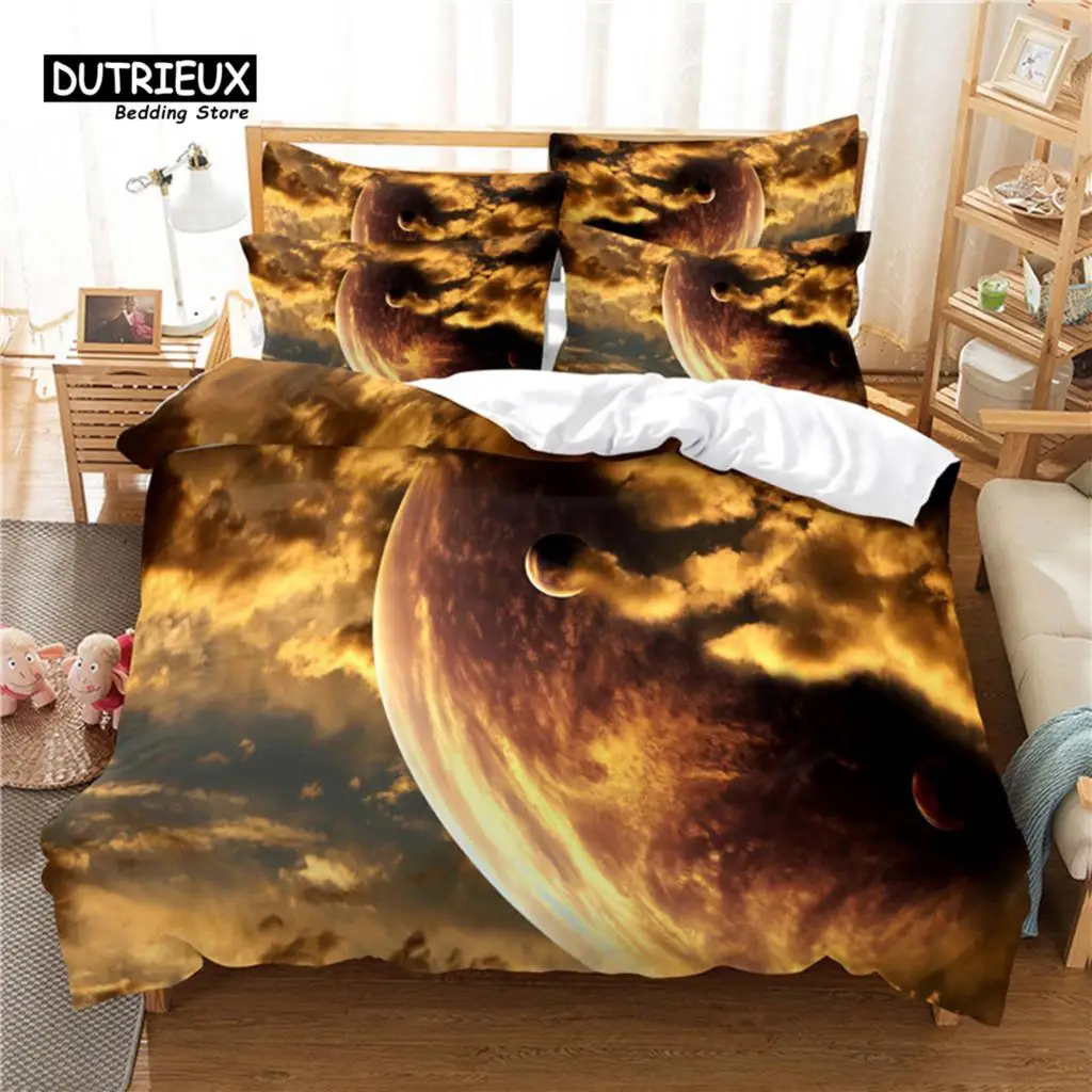 Star-Bedding-Set-with-3D-Digital-Printing-Duvet-Cover-Linen-Queen-Size ...