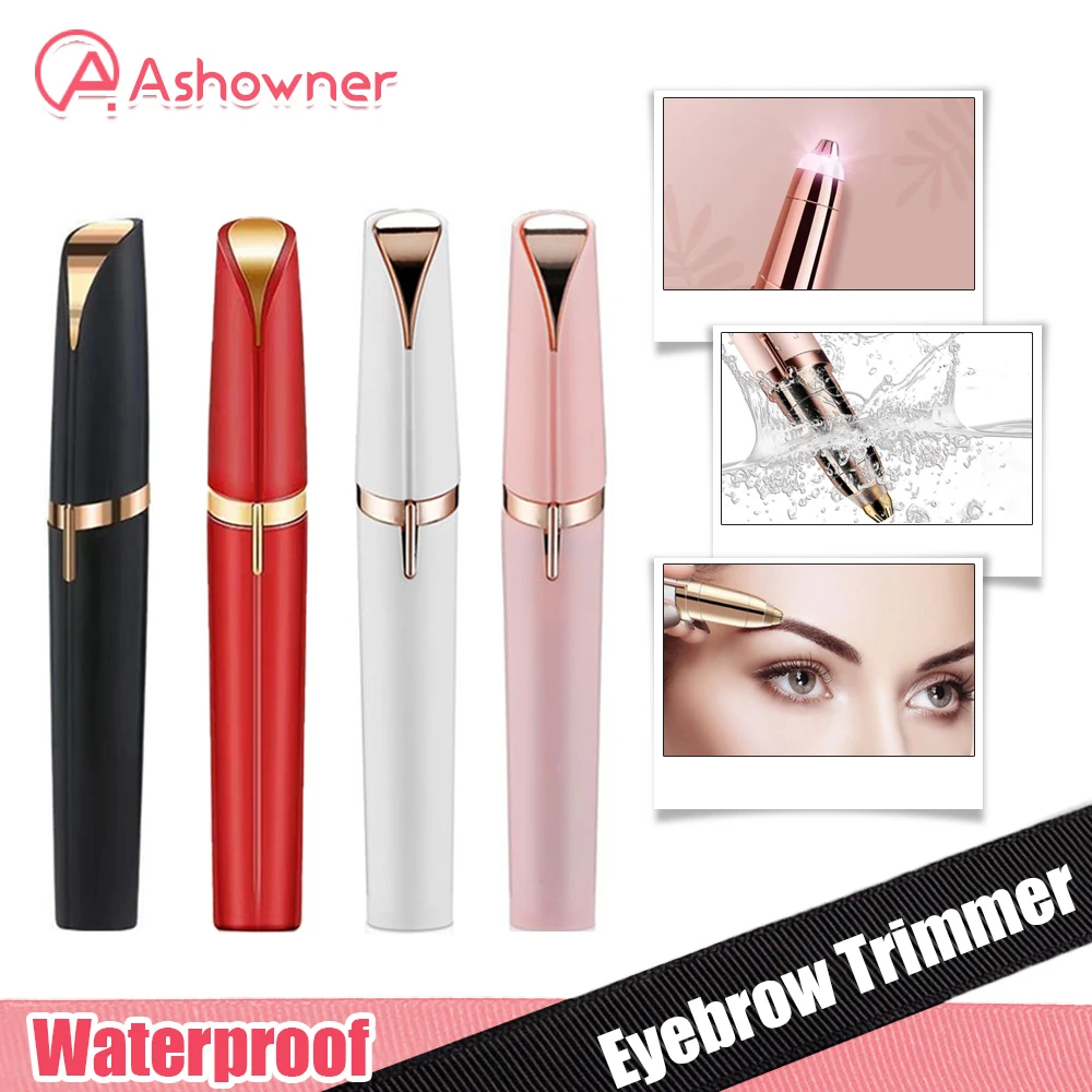 Electric Eyebrow Trimmer Eye Brow Shaper Pencil Face Hair Remover For ...
