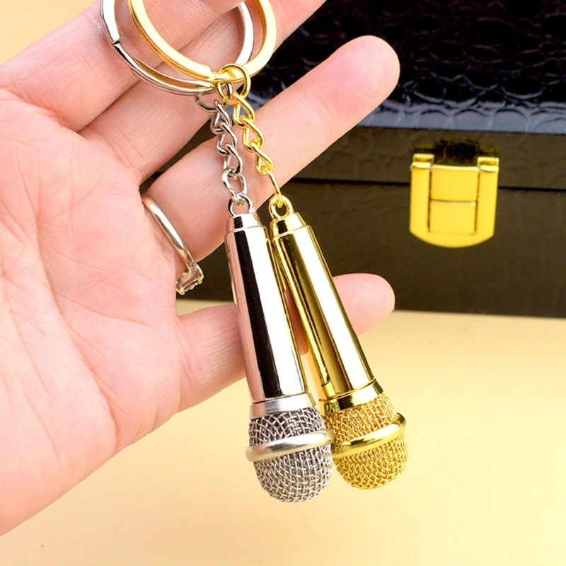 Portable-Microphone-Keychain-Unique-Gift-for-Music-Fan-Fashionable-Mic ...
