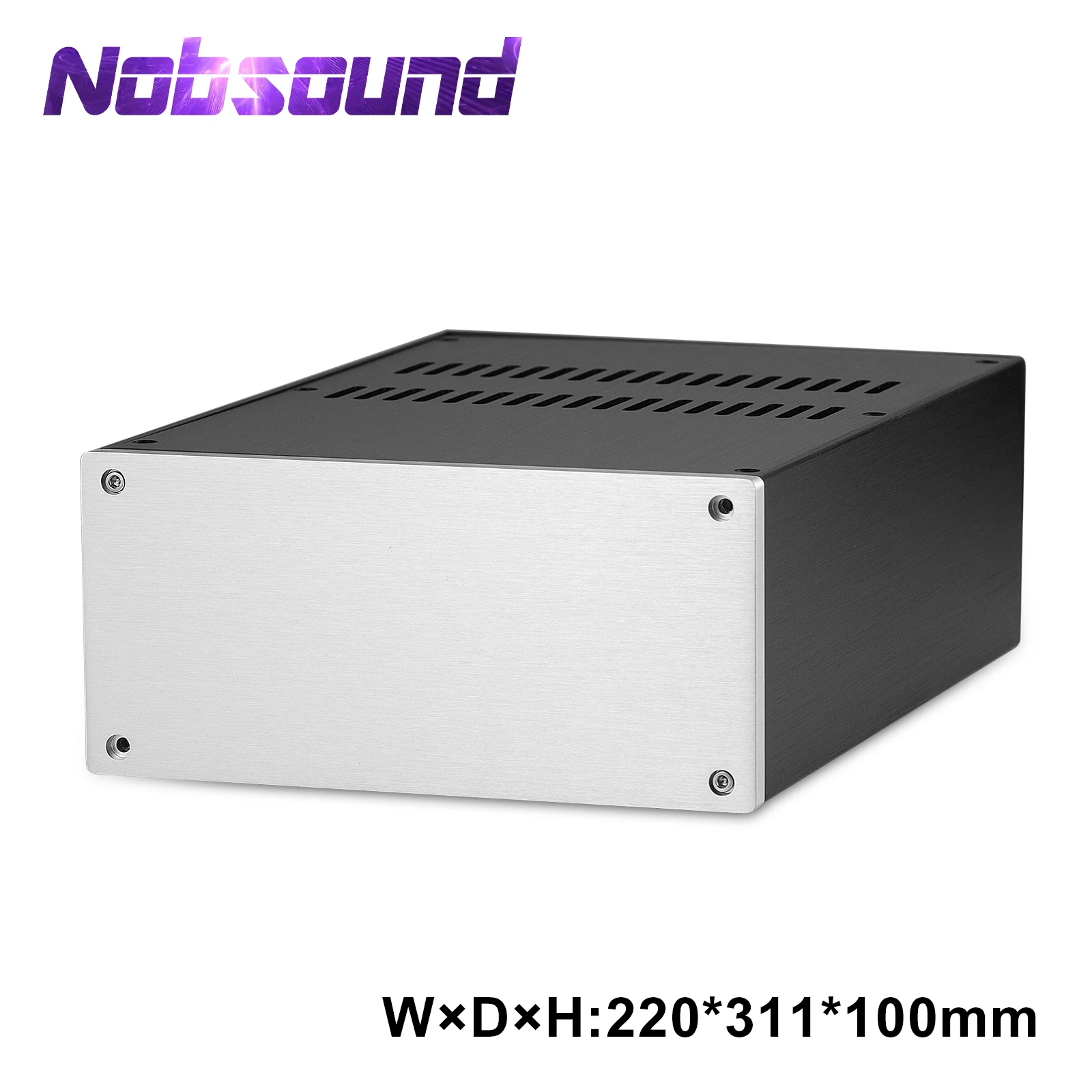 Nobsound-Aluminum-Chassis-for-DIY-Amplifier-Preamp-Cabinet-DAC-Case-Box ...