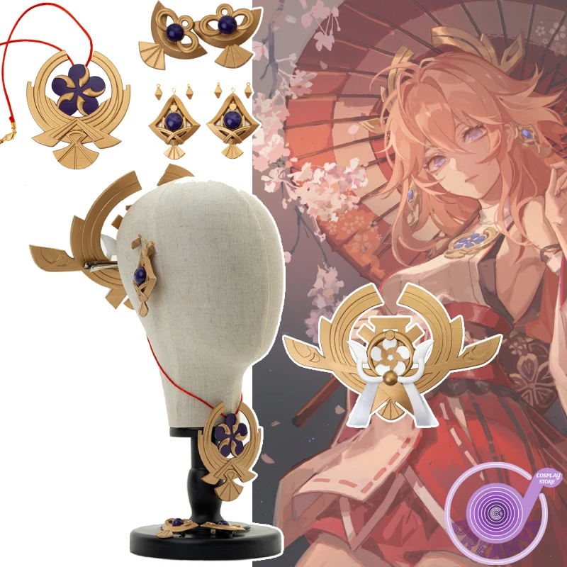 Genshin-Impact-Yae-Miko-Cosplay-Prop-Accessories-Game-headwear-Stage ...