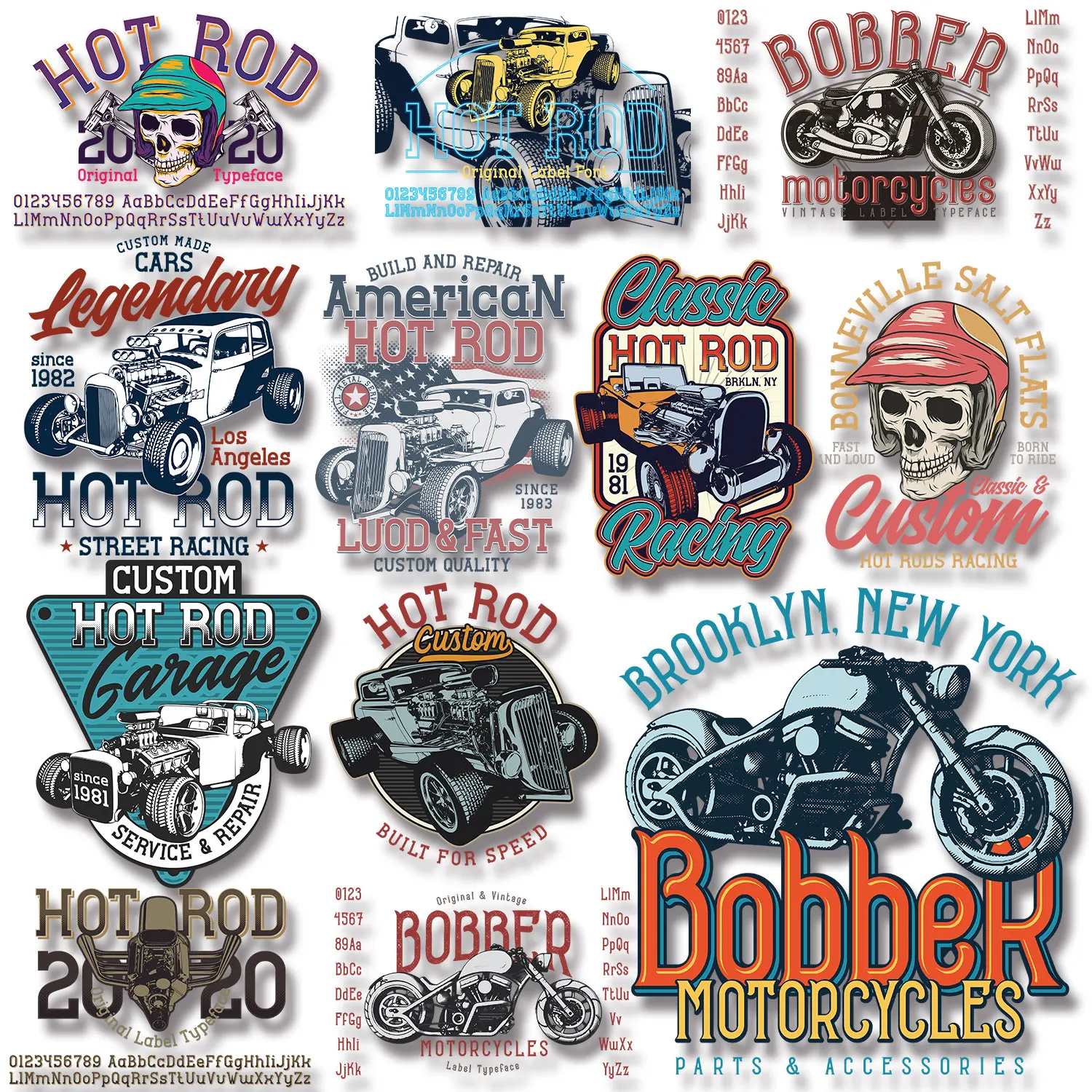 Hot Rod Iron On Transfers