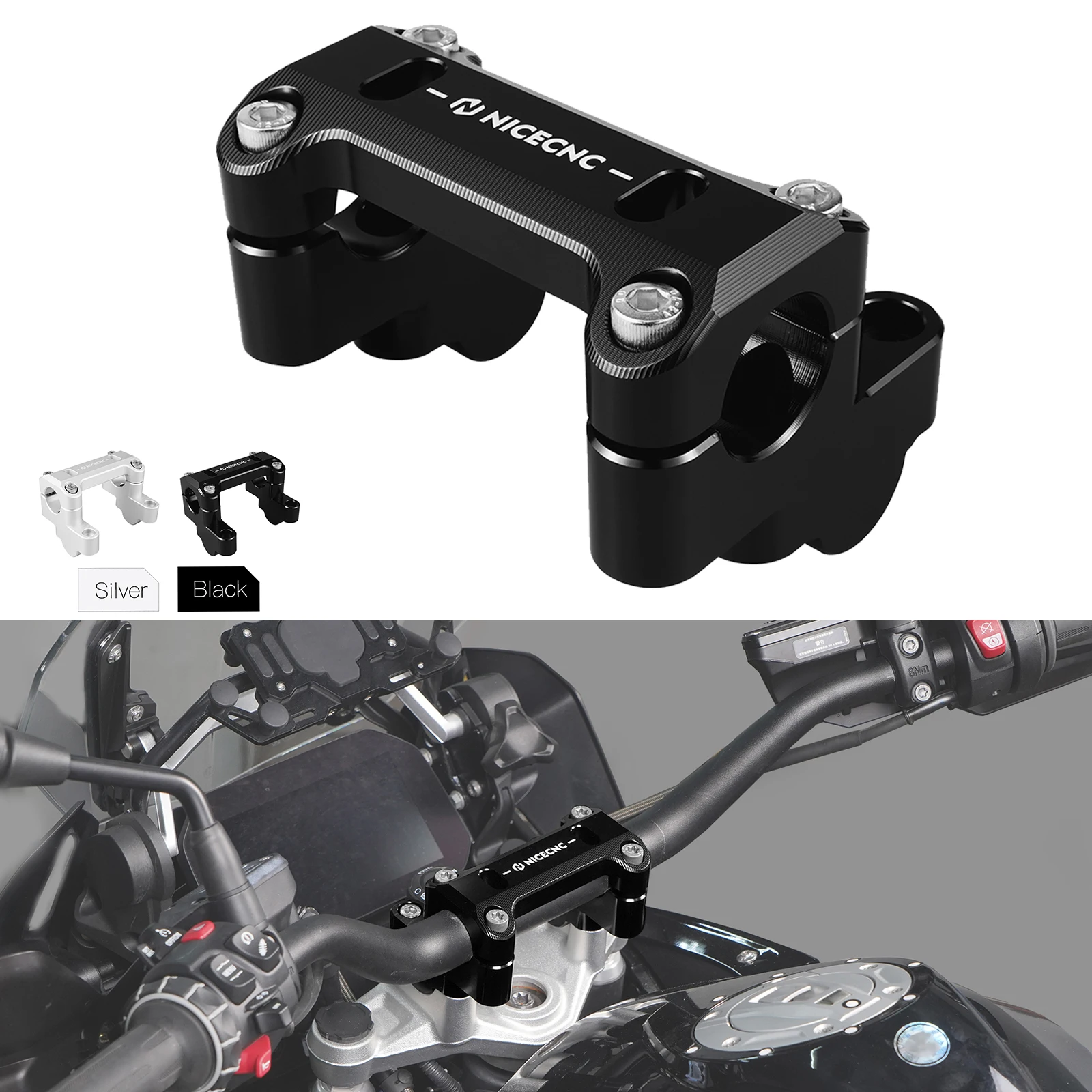 45MM-Handlebar-Riser-For-BMW-R-1200-GS-2013-2018-R1200GS-Adventure-2014 ...