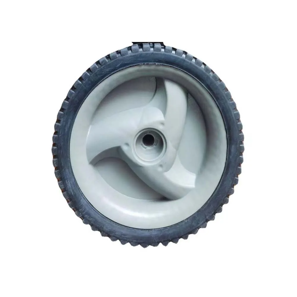 8-inch-Rubber-Wheels-Lawn-Mower-Wrapped-Rubber-Wheels-Plastic-Spoke ...