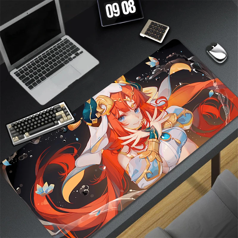 Computer Gaming Accessories Cute Mousepad Office PC Mouse Pad G-genshin Impact Nilou Keyboard ...