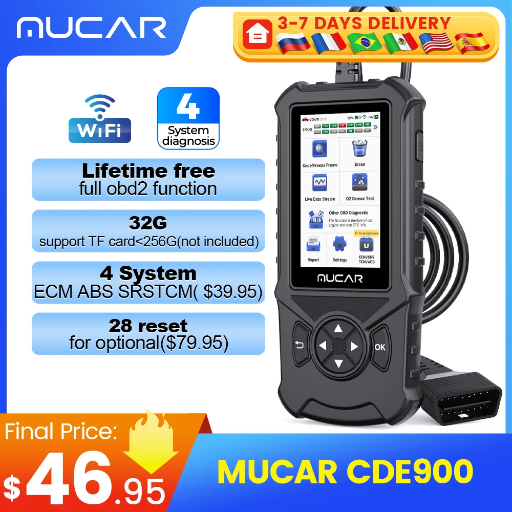 MUCAR-CDE900-cde900-Pro-CDE900-Lite-OBD2-Diagnostic-Tool-32GB-Scanner ...