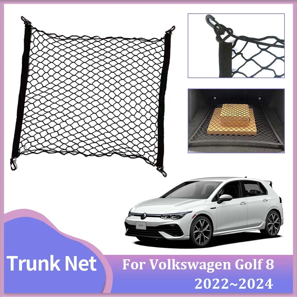Kofferraum gitter fur Volkswagen VW Golf 8 mk8 elastischer Taschen haken Heck fracht Nylon netz Lagerung Innen zubehor AliExpress