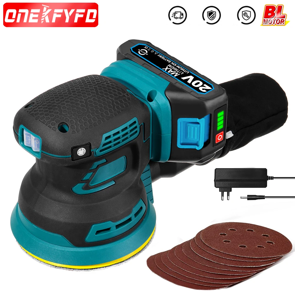 Brushless-Orbital-Sander-Wood-Grinder-Electric-Car-Polisher-Metal-Polishing-Grinding-Sanding ...