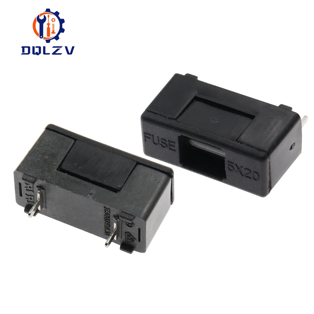 10PCS Mini Plastic Mounted 5*20mm Bayonet Type Fuse Holder With Cover ...