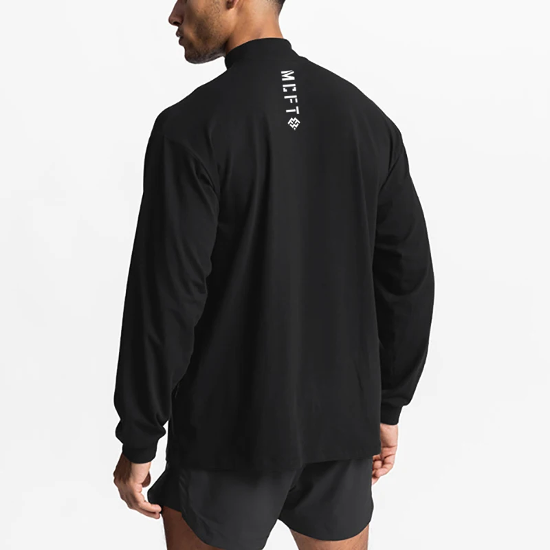 Mens-Bodybuilding-Sporting-Workout-Oversized-High-neck-Long-Sleeve ...