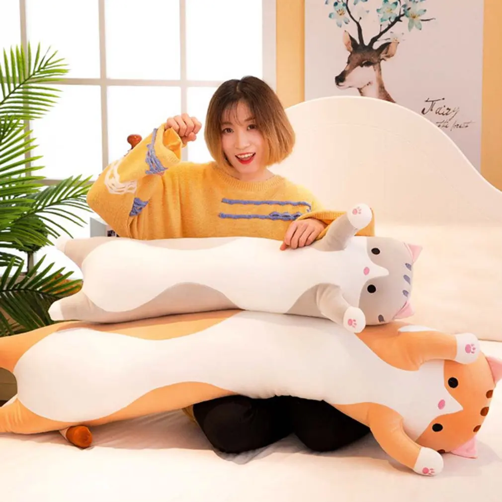 50cm-Cute-Soft-Long-Cat-Pillow-Plush-Toys-Stuffed-Kitten-Pillow ...