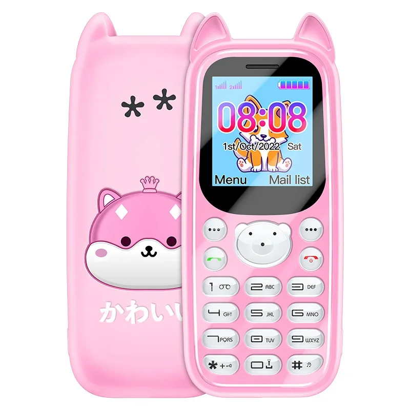 Mini-Push-Button-Cartoon-Koki-Dog-Mobile-Phone-1-44-2G-GSM-Dual-SIM-MP3 ...