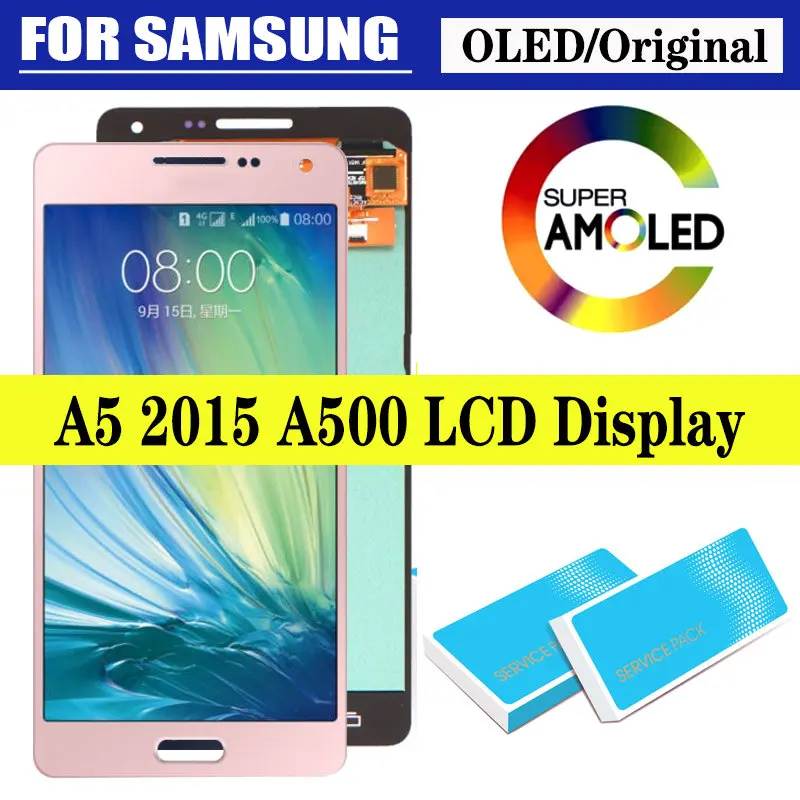Oled/super Amoled Lcd For Samsung Galaxy A5 2015 A500fu A500 A500f ...