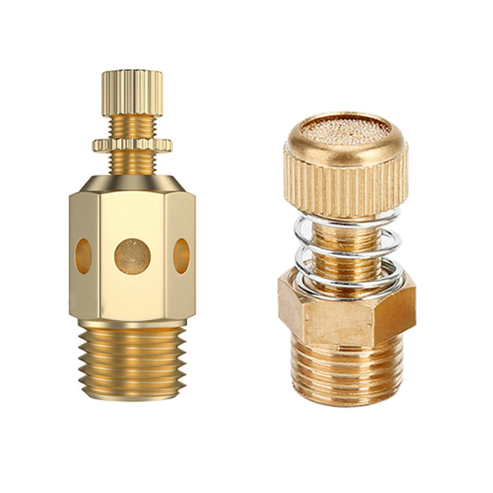Brass Muffler Quick Exhaust Pneumatic Silencer exhaust Air Muffler with ...