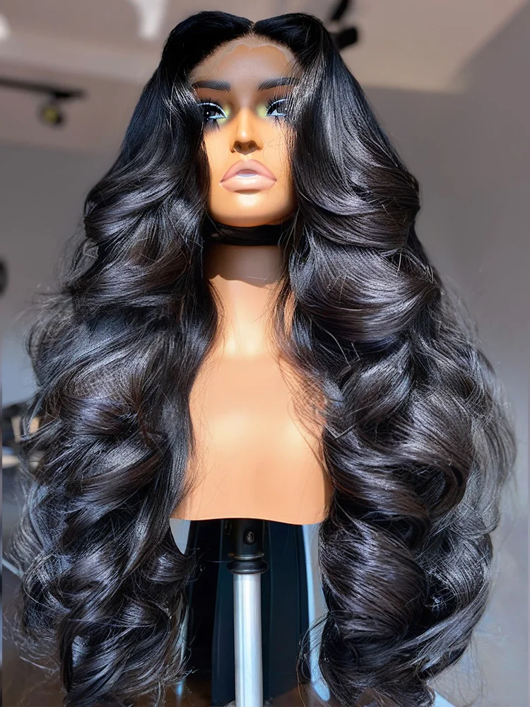 Kerriebeauty 40 Inch Body Wave Glueless 5x5 Lace Front Wig Brazilian ...