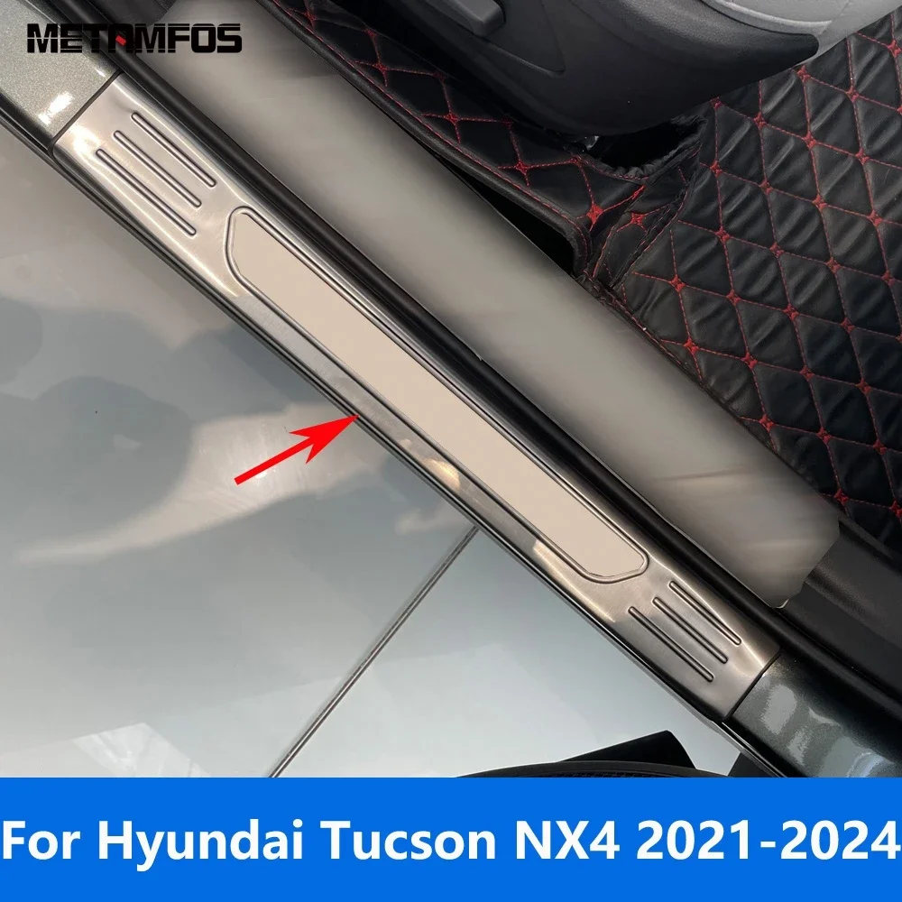 For Hyundai Tucson NX4 2021 2022 2023 2024 Stainless Exterior Door Sill ...