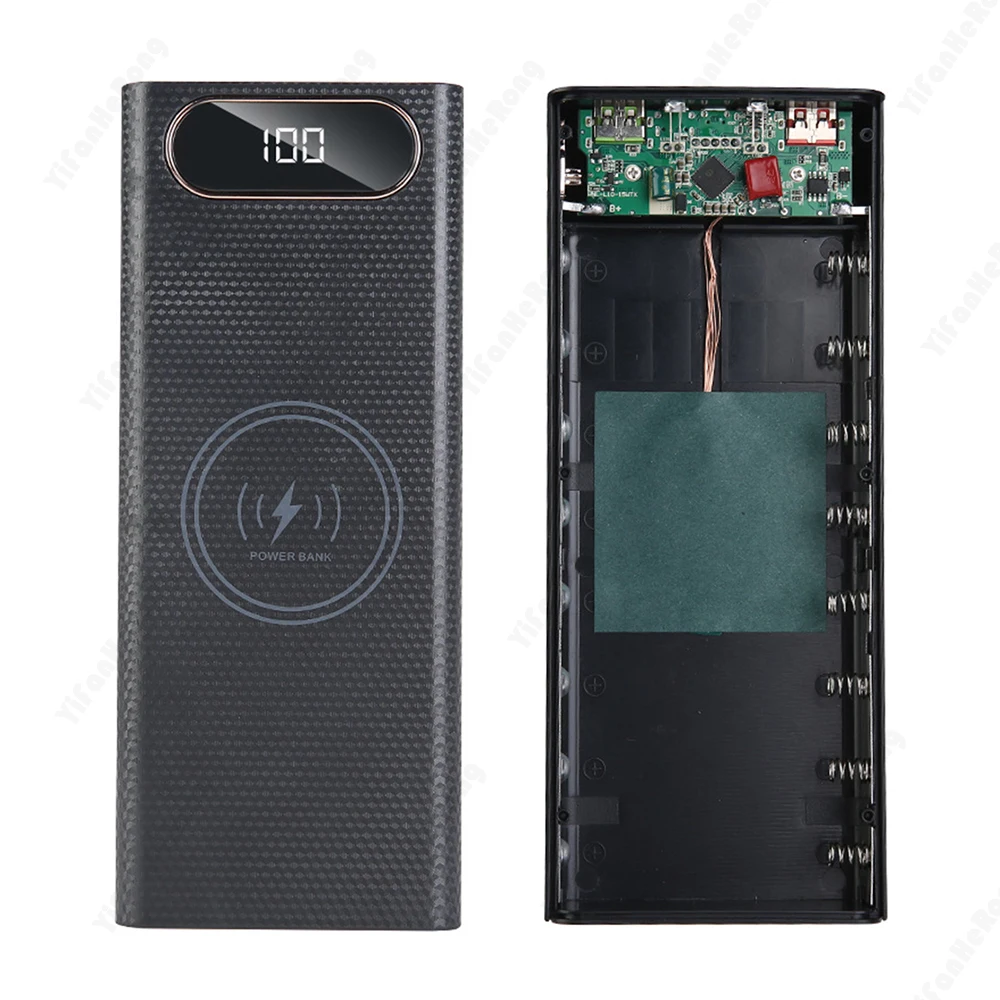 DIY-Shell-8-21700-Battery-Holder-Power-Bank-Case-Dual-USB-Mobile-Phone ...