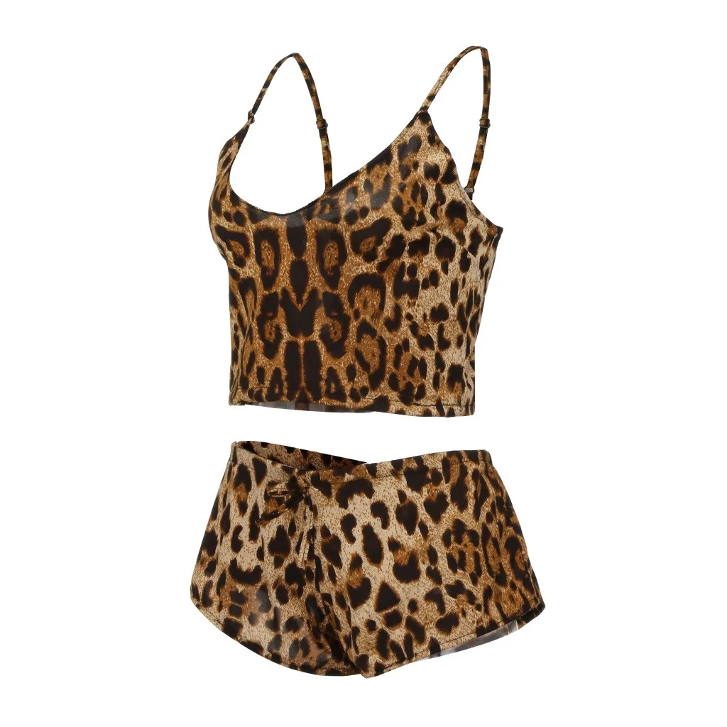 Conjunto-de-ropa-interior-con-estampado-de-leopardo-para-mujer-lencer-a ...