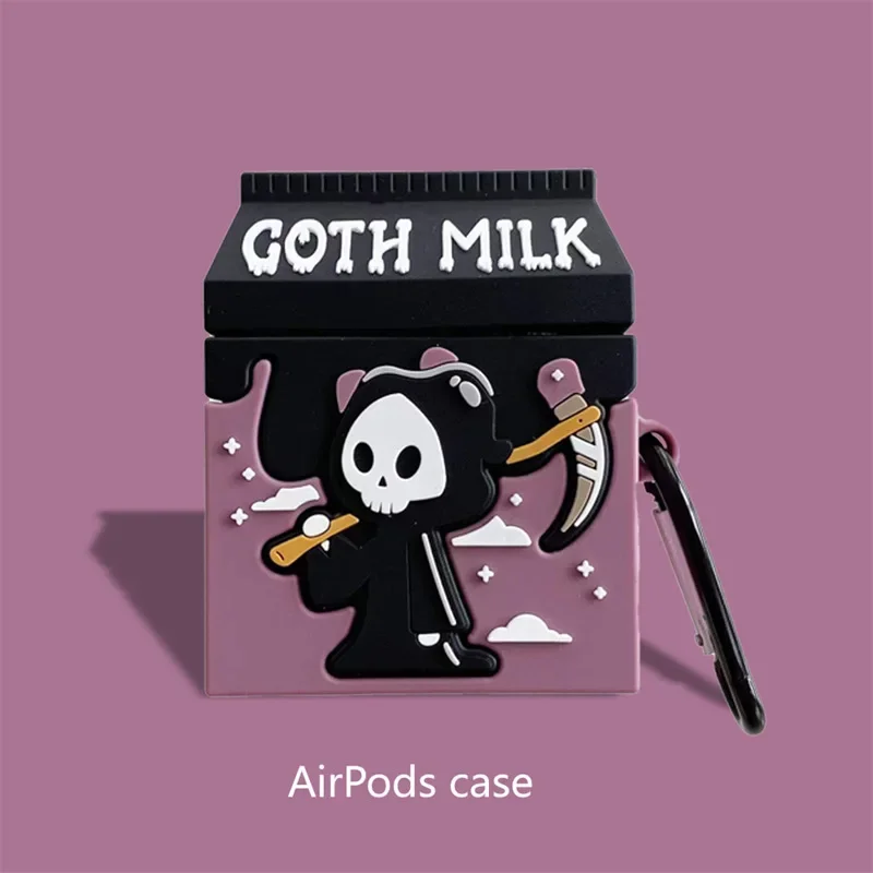 Cartoon-Goth-Milk-Silicone-Earphone-Cover-for-Apple-Airpods-Pro-3-Case ...
