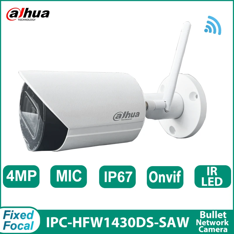 Dahua-IPC-HFW1430DS-SAW-4MP-IP-Network-Camera-Support-Active-deterrence-IR30M-Fixed-focal ...