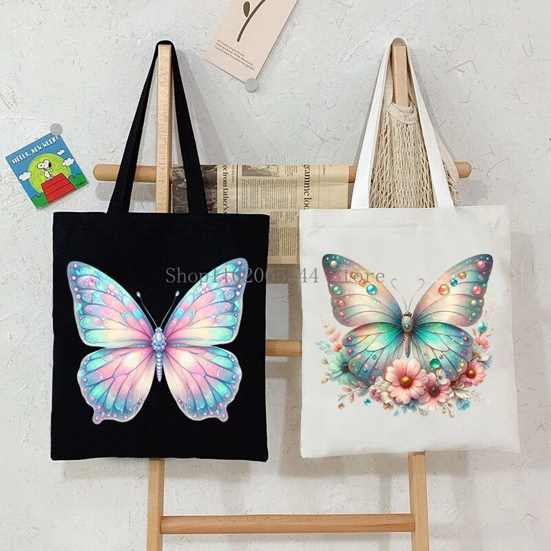 Beautiful Butterfly Print Handbags Women Fashion Aesthetics Tote Travel ...