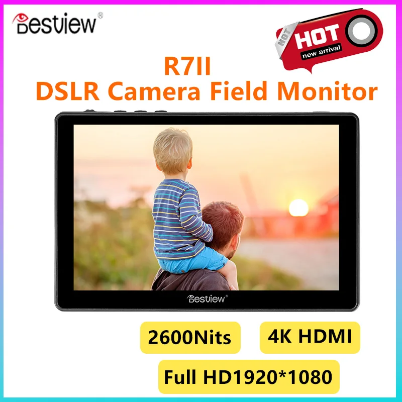Desview Bestview R7II 4K 7 인치 풀 HD 터치 스크린 모니터, 2600 Nits HDR 3D LUT ...