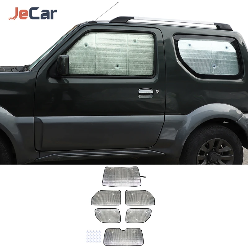 6 PCS Car Windshield Sun Visor Cover Anti-UV Window Sunshade Insulation ...