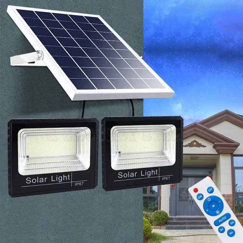 Refletores-LED-solares-imperme-veis-com-painel-Refletor-LED-ao-ar-livre ...