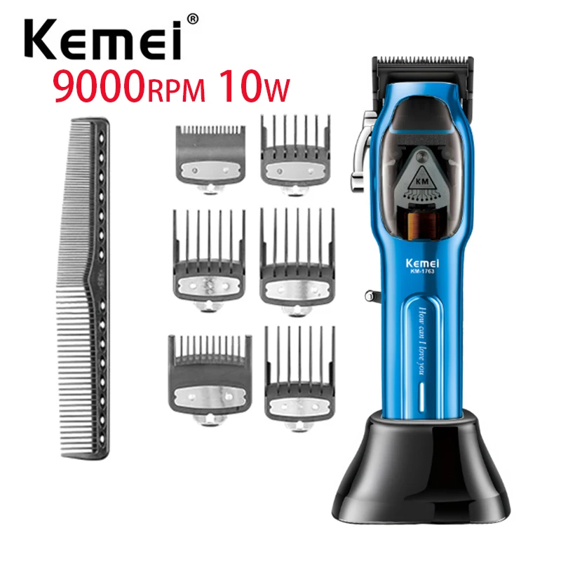 Kemei-Professional-Hair-Clipper-Barber-Cordless-Hair-Trimmer-Electric ...