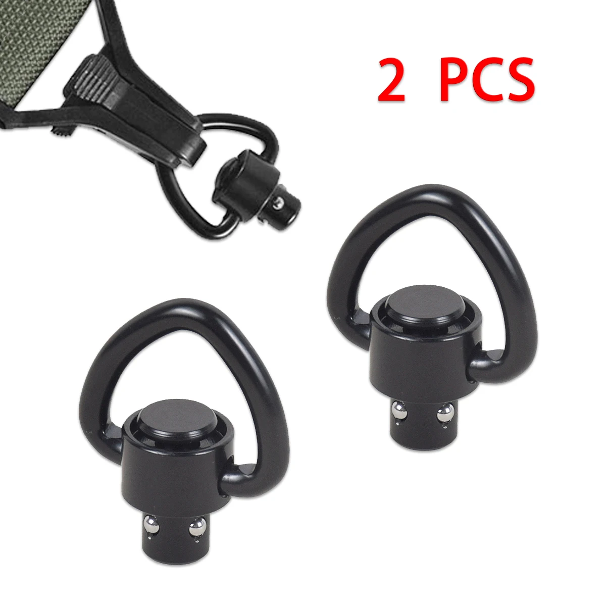 New-Version-2PCS-QD-Sling-Swivel-Stud-Mount-Adapter-For-Heavy-Duty-Push ...