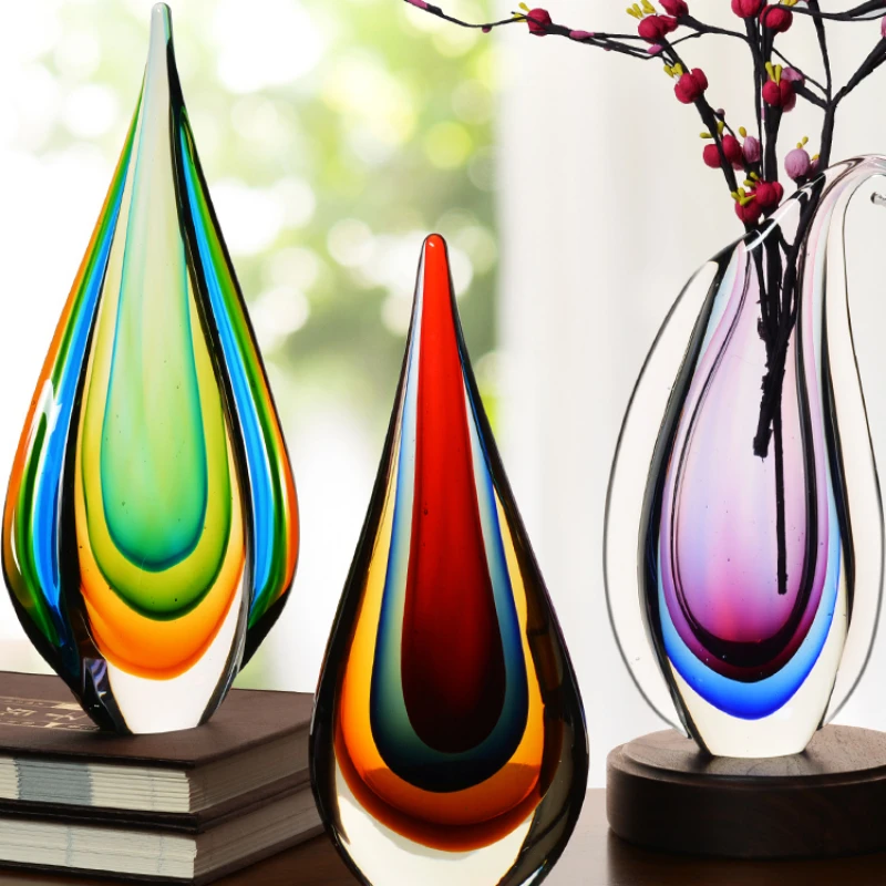 Nordic-Light-Luxury-Glass-Bottle-Water-Drop-Ornaments-Creative-Home ...