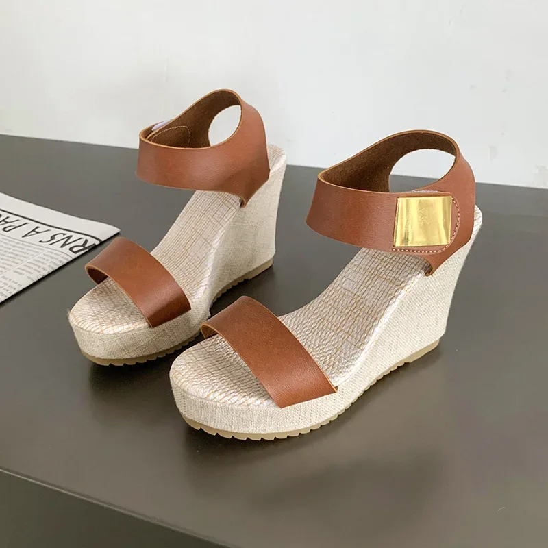 Women-Lightweight-Wedge-Heels-Sandals-2024-Summer-New-Sandals-Female ...