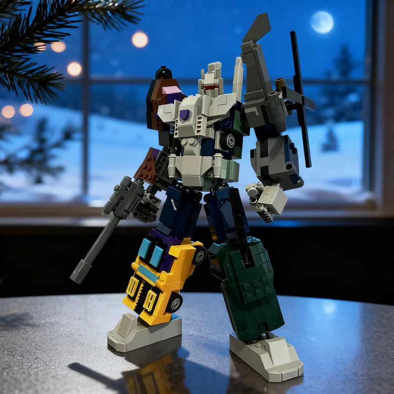 728pcs MOC TF Bruticus Model Building Blocks Assemble DIY Christmas ...
