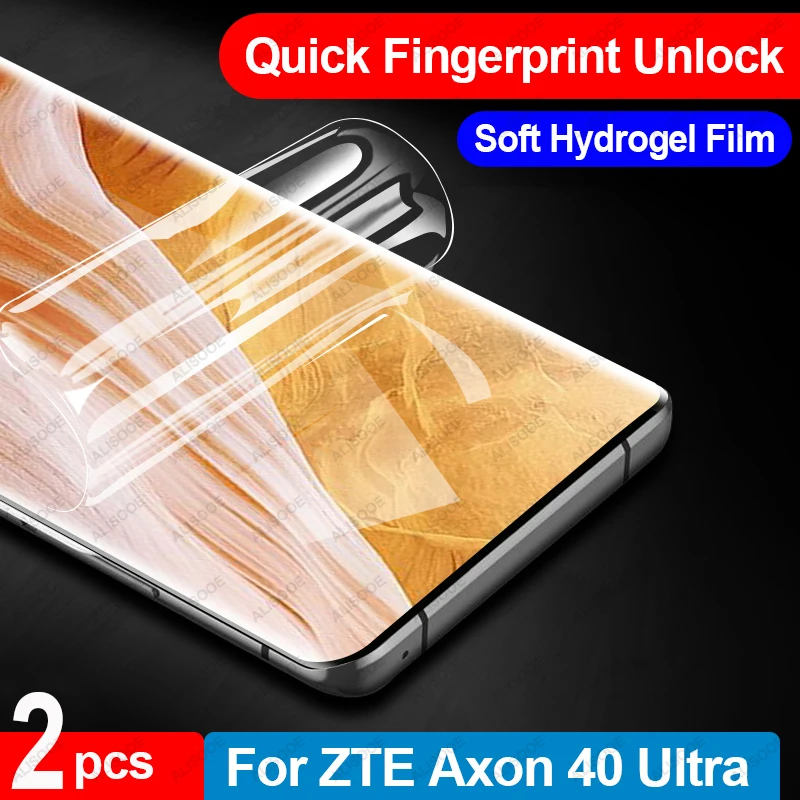 Soft Hydrogel Film For ZTE Axon 40 Ultra Front Sreen Protector Film HD ...