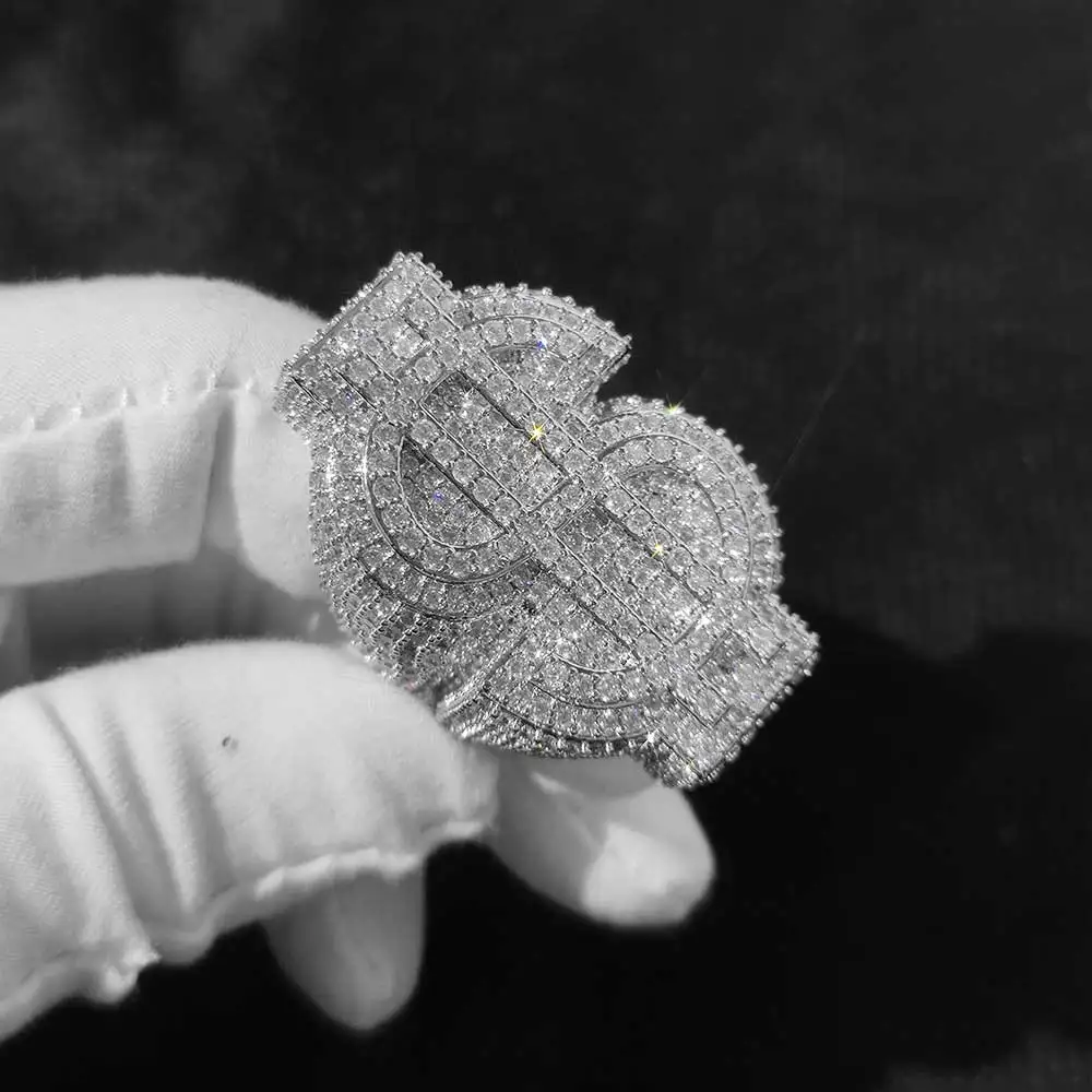 Hot-Sale-Custom-Hip-Hop-Full-Ice-Out-Ring-Copper-With-Zircon-Money-Big ...
