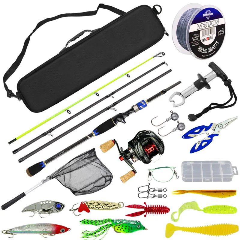Fishing-Full-Kit-4-Sections1-8m-Lure-Fishing-Rod-7-1BB-Casting-Reel ...